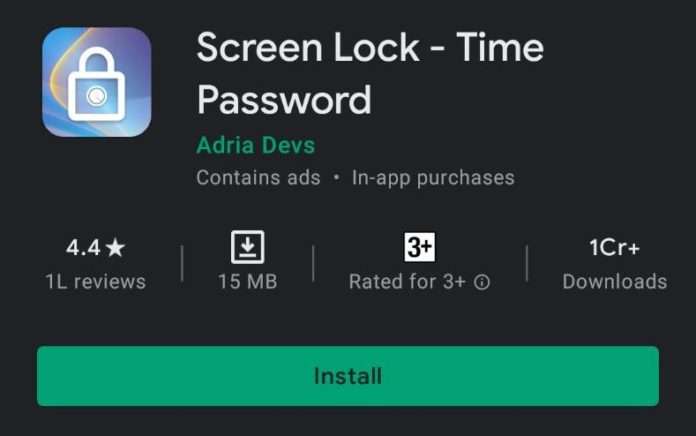 How to Set Time as Screen Lock Password - Using App - Tech Nukti