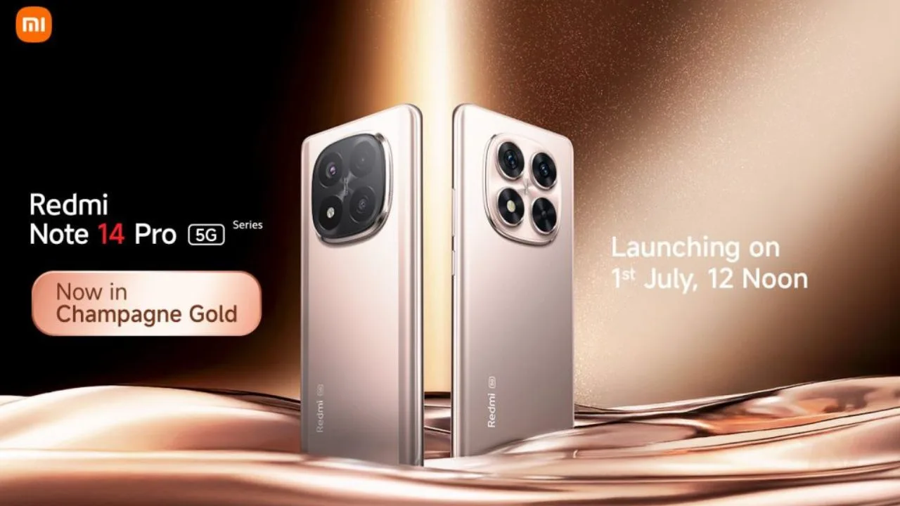 Redmi Note 14 Pro Champagne Gold Debuts in India on July 1 — Get Ready ...